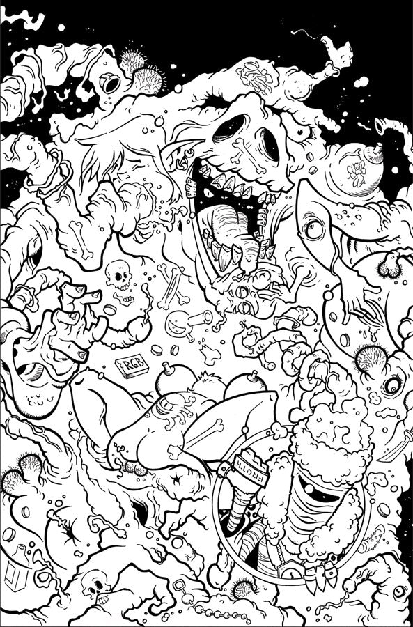 chaotic cartoon coloring pages